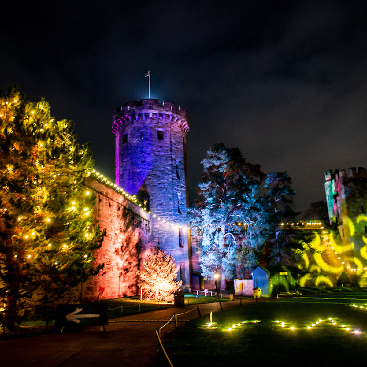 Warwick Castle Daytime Entry + Christmas Light Trail